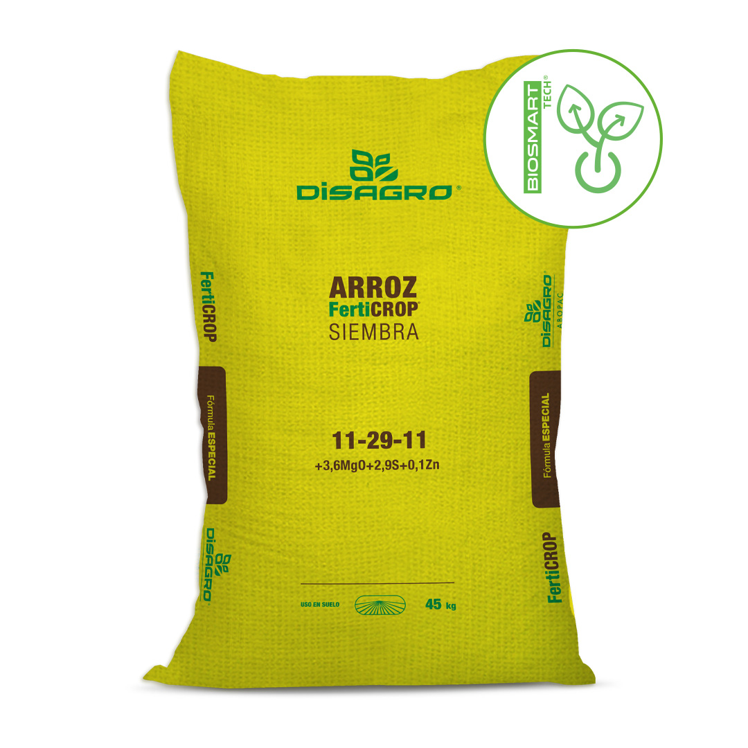 FertiCROP® ARROZ Siembra 11-29-11+Mg+S+Zn con BIOSMART® TECH 45kg ...